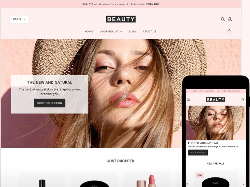 Best Shopify Theme for Makeup | Website Fabricator