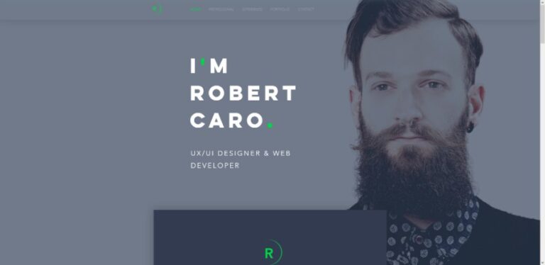 Best Wix Template for a Resume | Website Fabricator