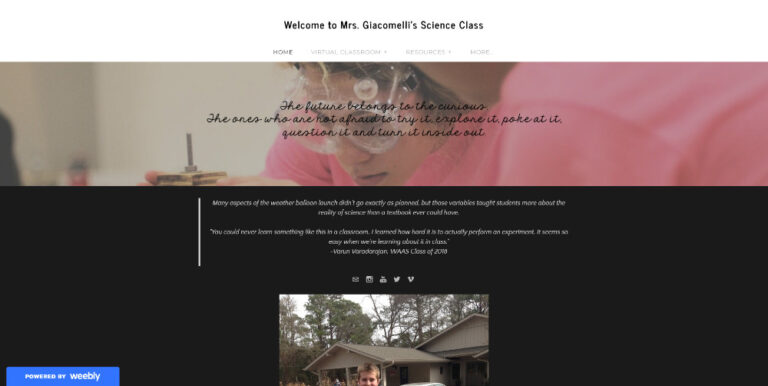 Weebly Teacher Website Examples | Website Fabricator