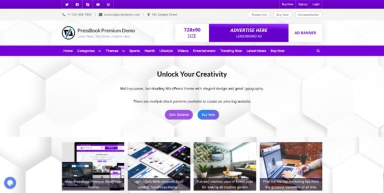 21 WordPress Themes with Multiple Menus | Website Fabricator