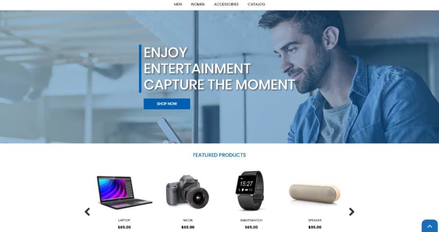Best Free Shopify Theme for Electronics | Website Fabricator